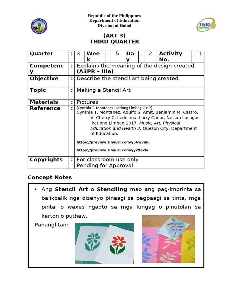 ART 3 - Q3 - LAS - Week 5 | PDF