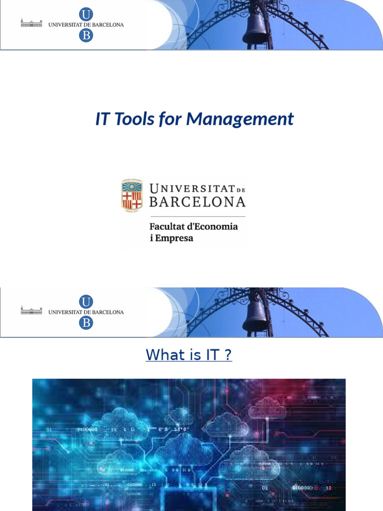 IT Tools and Infrastructure Overview | PDF
