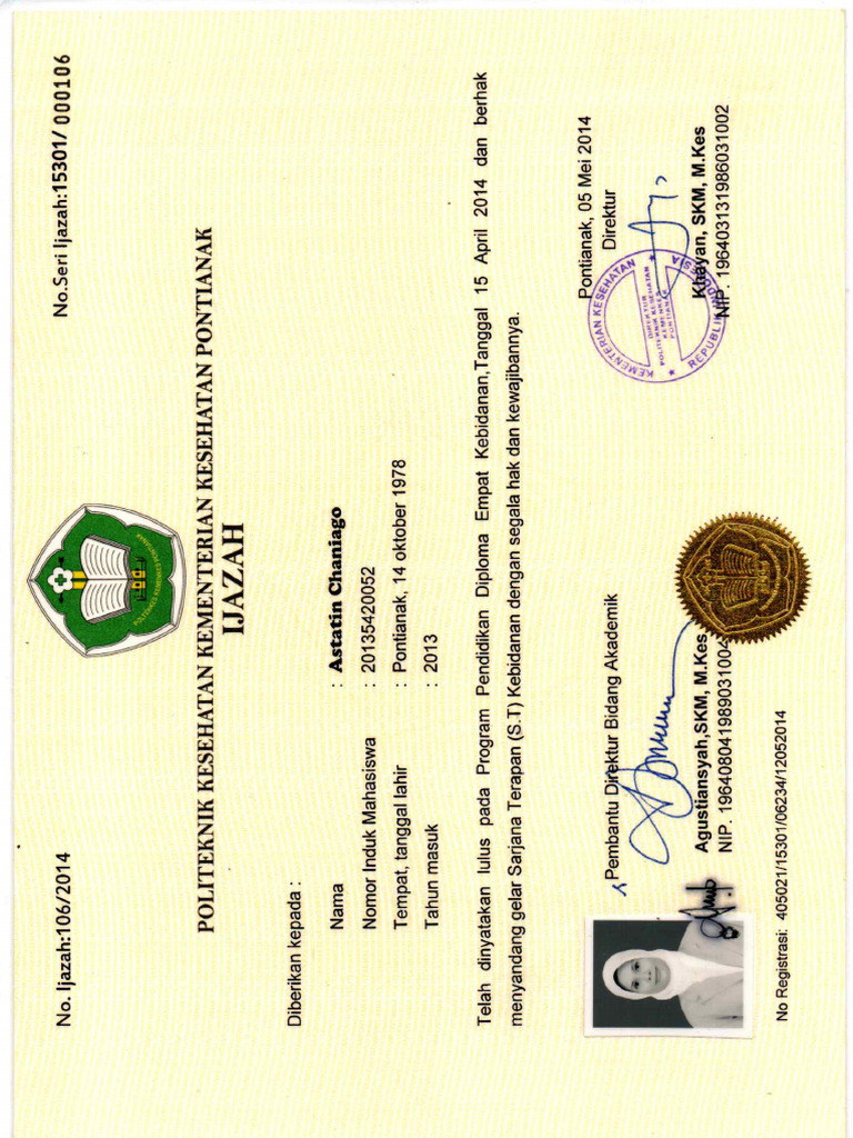 Ijazah ST Mami 2 | PDF