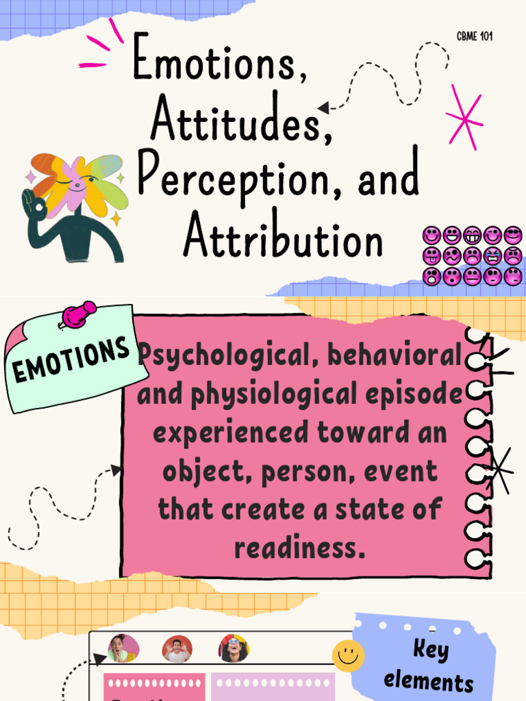 Emotions Attitudes Perceptions and Attribution 4 | PDF | Attitude ...