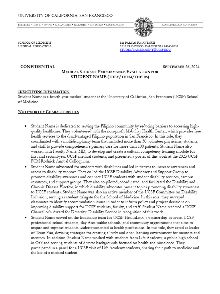 Bridges-sample2-MSPE-Class of 2025-No Extension | PDF | Obstetrics And Gynaecology | Medical School