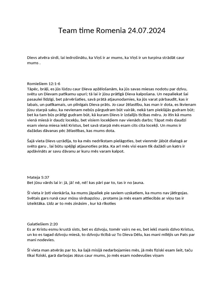Team Time Romenia 24 | PDF