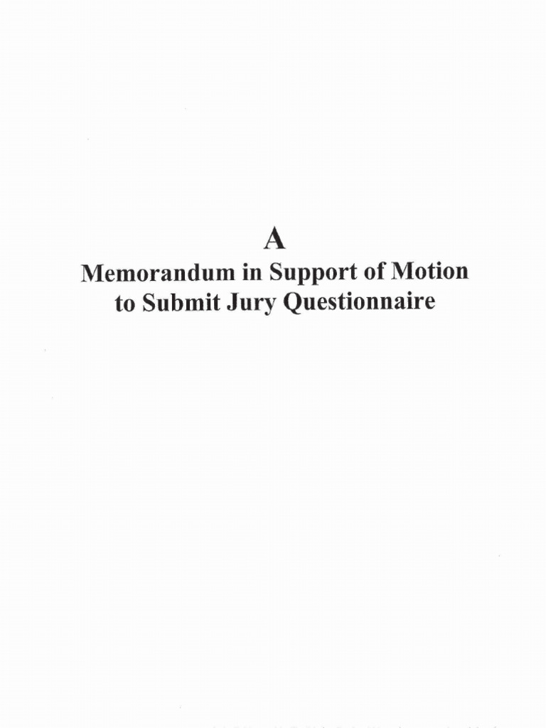 Defendant's Voir Dire Questions Guide | PDF | Burden Of Proof (Law ...