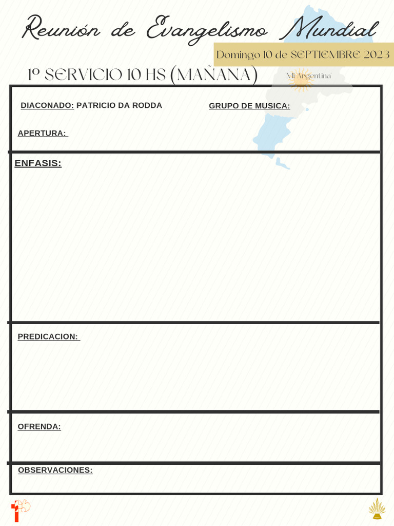 Programa Reunion Evangelismo Mundial Julio 2023 - 20230906 - 125108 - 0000 | PDF