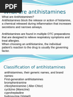 Antihistamine Dose Chart | PDF