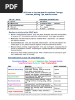 Physiotherapy SMART Goal-Setting Guide | PDF