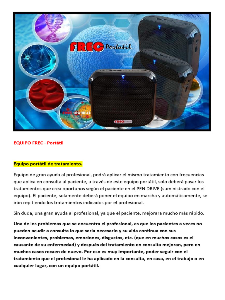 MANUAL - FREC - Portatil (PACIENTES) 2024 | PDF | Memoria USB | Diodo ...