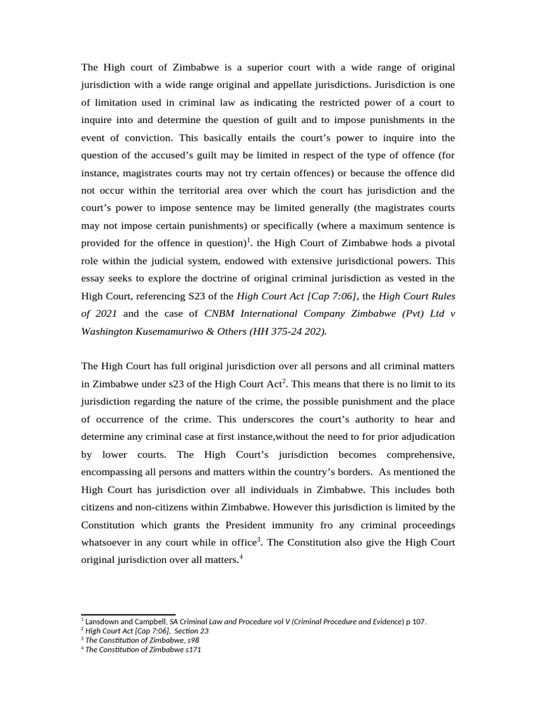Original Jurisdiction | PDF | Jurisdiction | Crimes