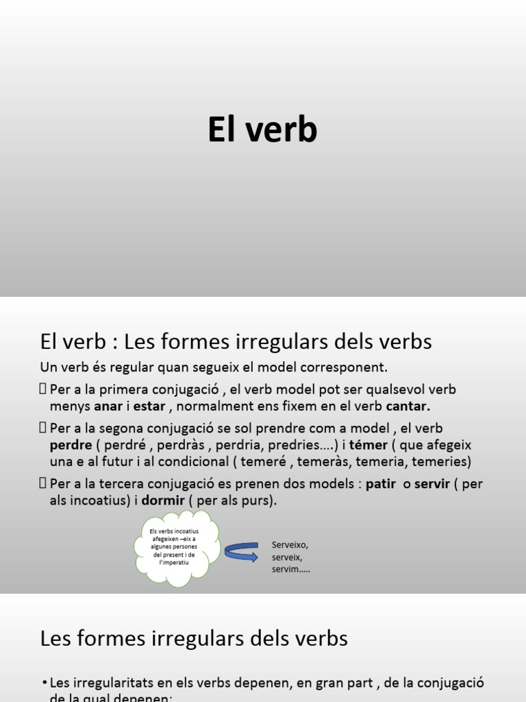 El Verb Irregular | PDF