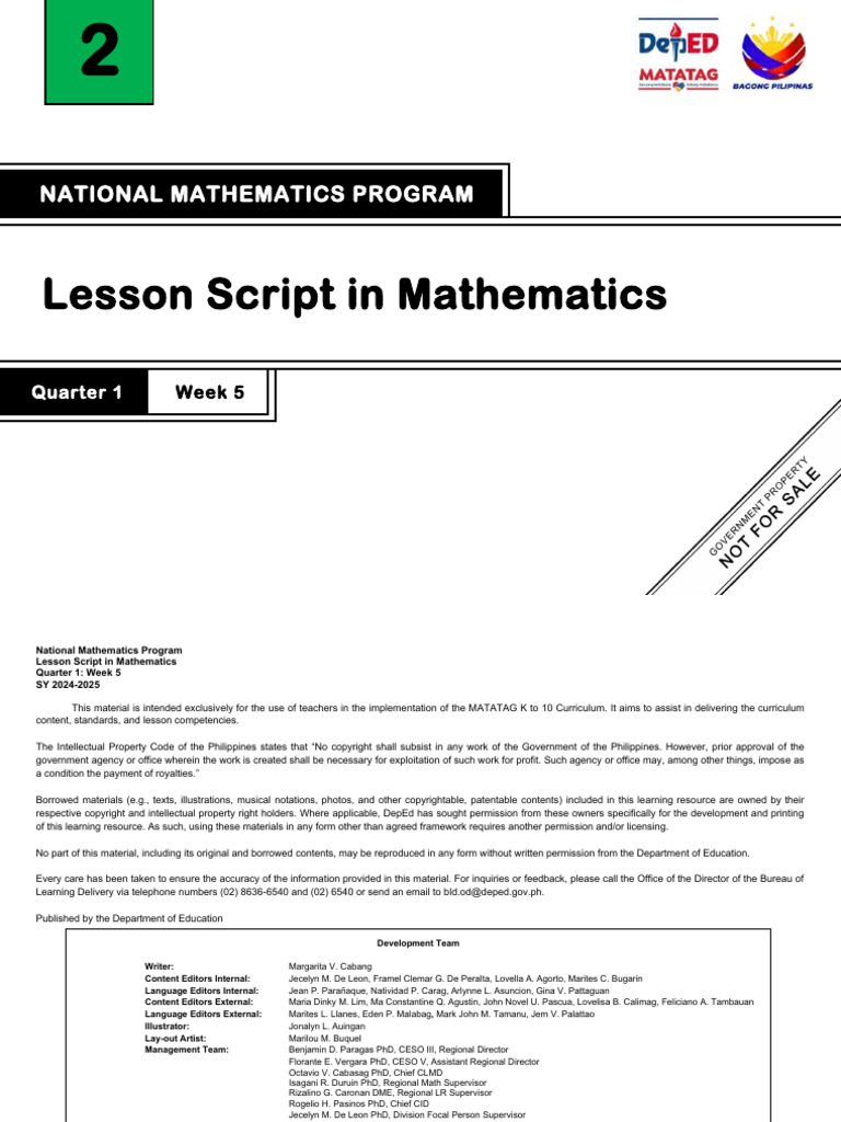 CO-2024-LS-Grade 2-NMP - Q1 - Week5 - Day4 | PDF | Pattern | Learning