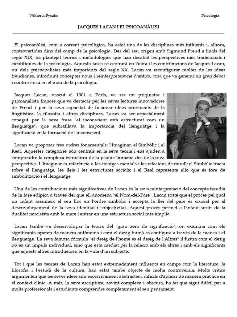 Jacques Lacan | PDF