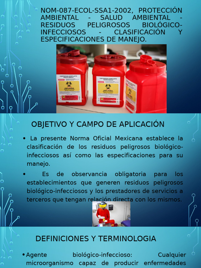 NOM 087 ECOL SSA1 2002, Protección Ambiental Salud Ambiental | PDF ...