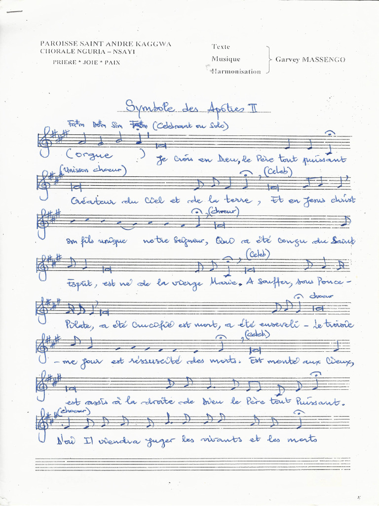 Symbole Des Apotres 2 | PDF