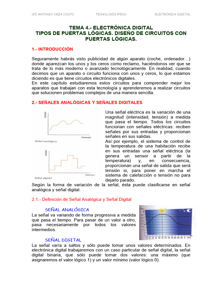 Electrónica Digital | PDF | Electrónica | Puerta lógica