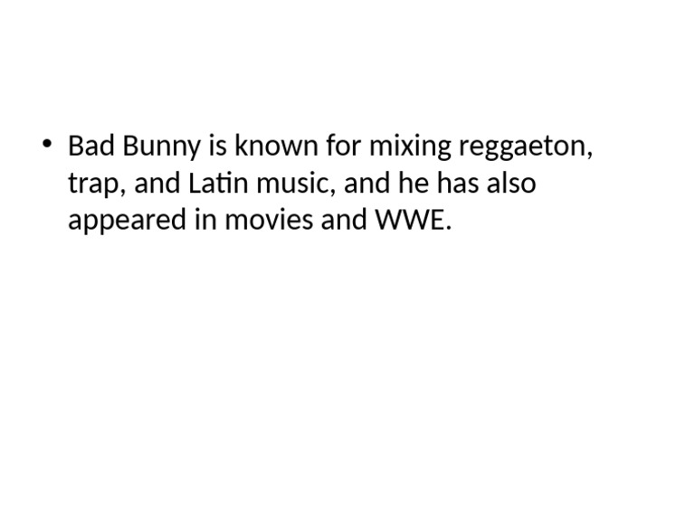 Bad Bunny | PDF