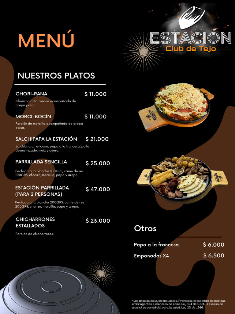 Menú Club de Tejo Estación 2024 Fmarzo - 240321 - 115312 | PDF ...