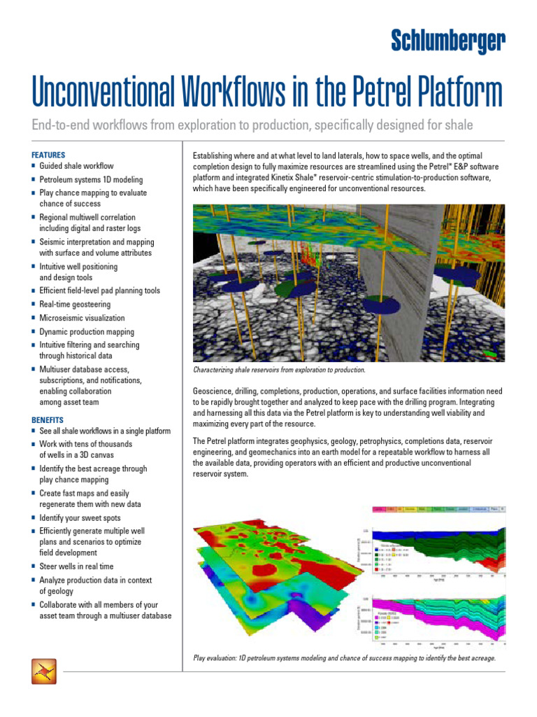Unconventional Solutions in Petrel Platform | PDF | Petroleum Reservoir