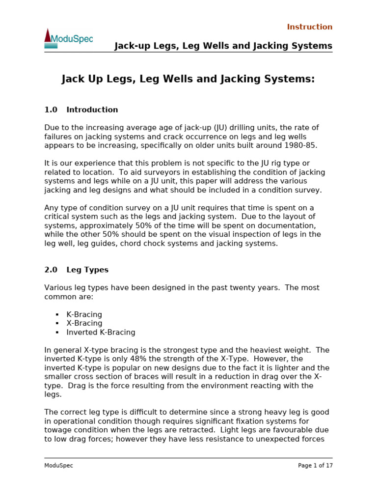 Jacking System Instructions | PDF | Nondestructive Testing | Bending