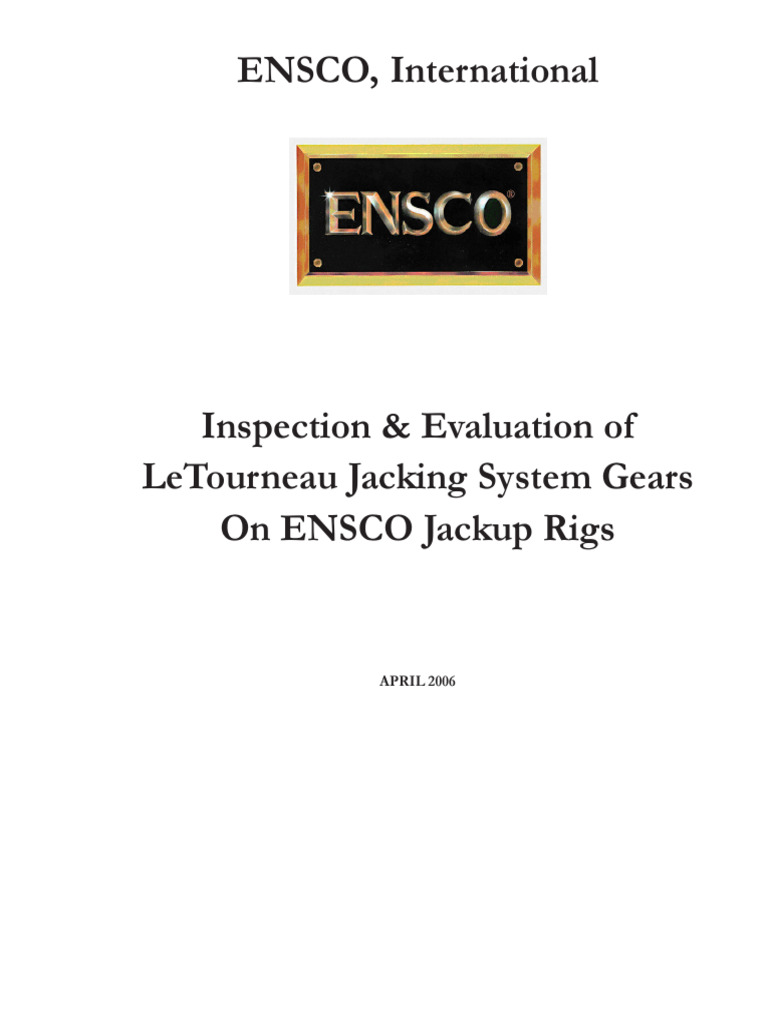 NL3466.3 M-LeT Jacking Gear Inspection Guide | PDF | Gear | Tooth