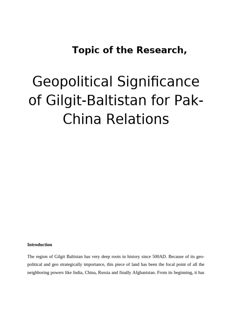 Research Proposal | PDF | Pakistan
