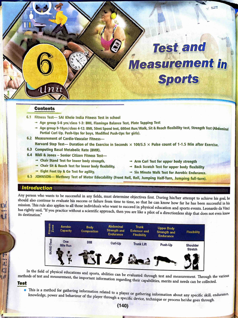 Chapter 6 Test & Measurement in Sports-Class 12 | PDF | Physical Exercise
