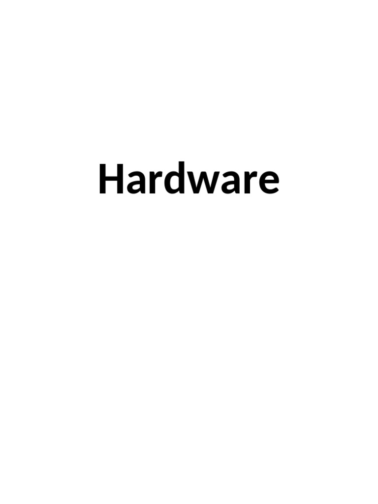 Ch3(Hardware) | PDF | Random Access Memory | Computer Data Storage