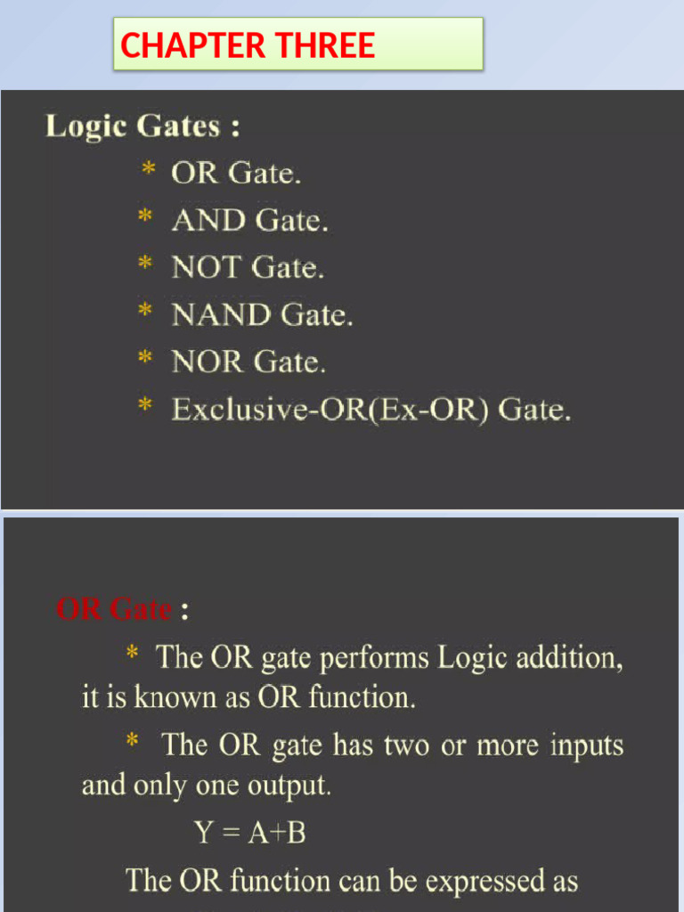 Chapter 3 Digital Logic Haile | PDF