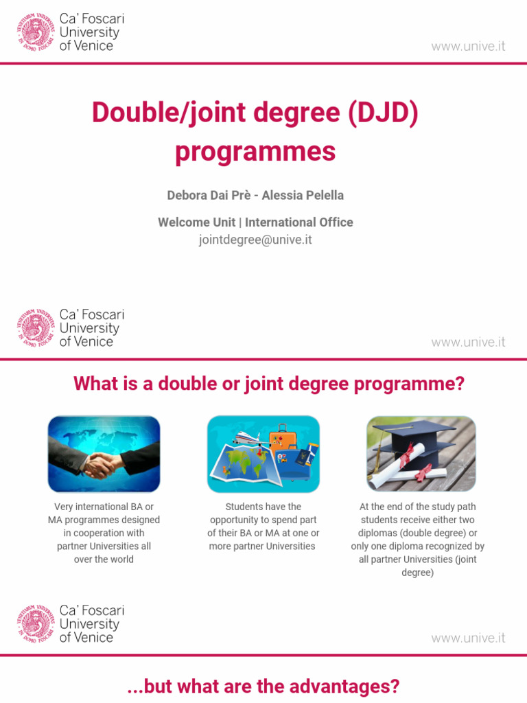 Double and Joint Degree Programmes | PDF | University And College Admission