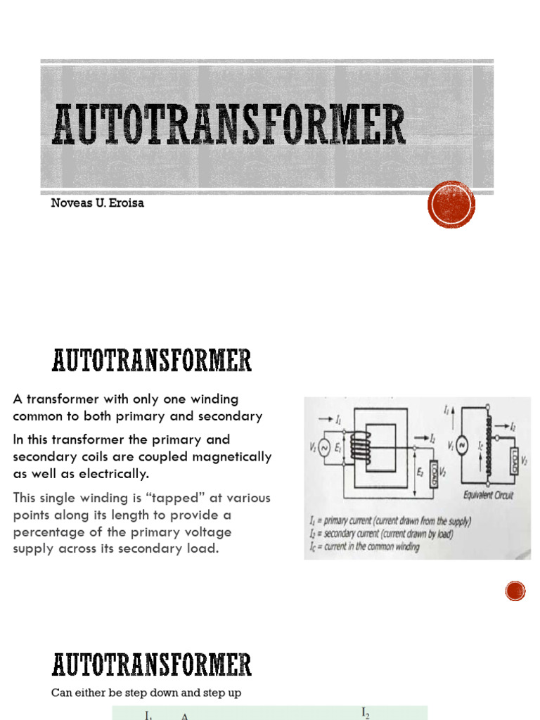 Autotransformer Pdf Transformer Electrical Equipment