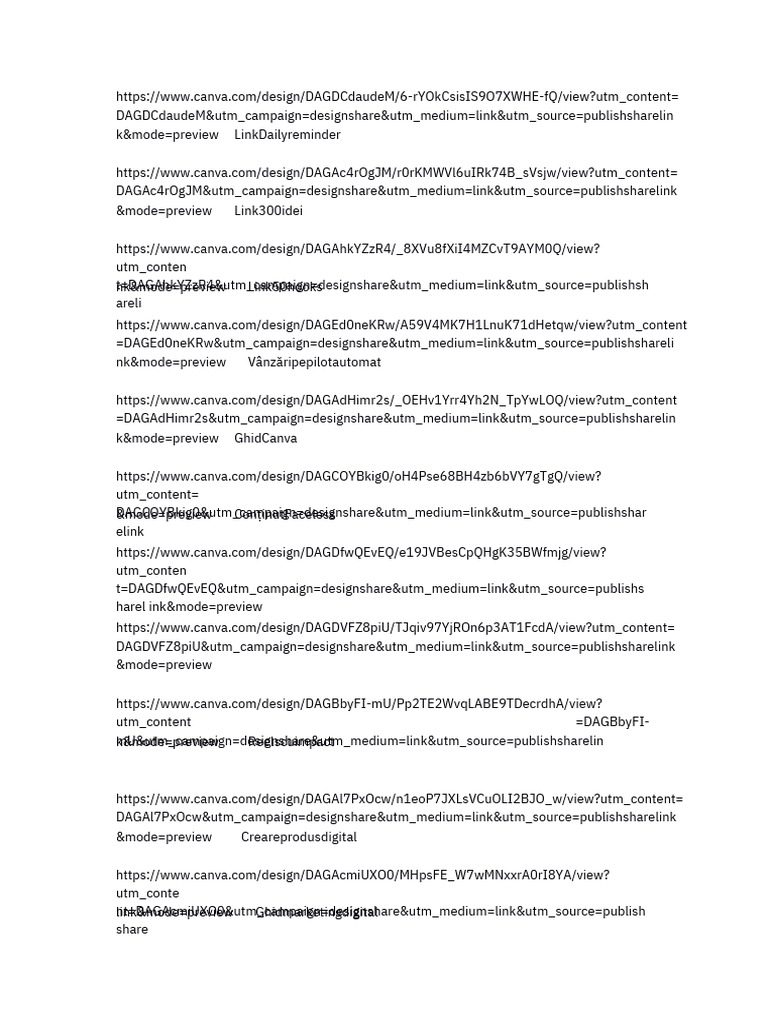 Link - Uri Template Ghiduri Canva PDF | PDF