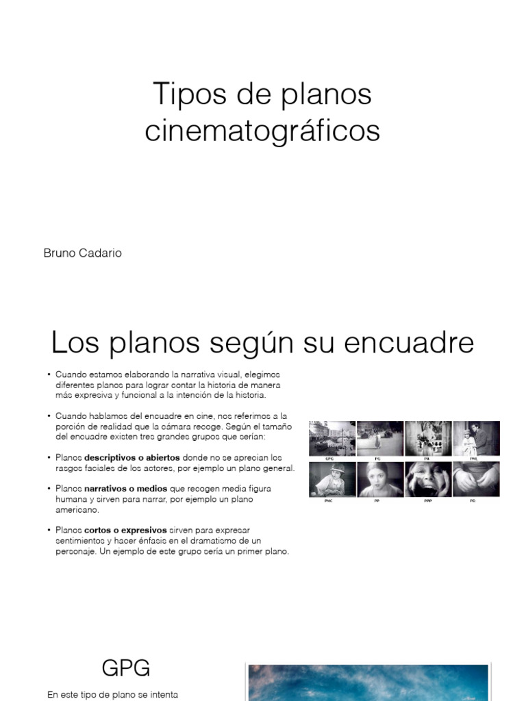 Tipos de Planos Cinematográficos | PDF