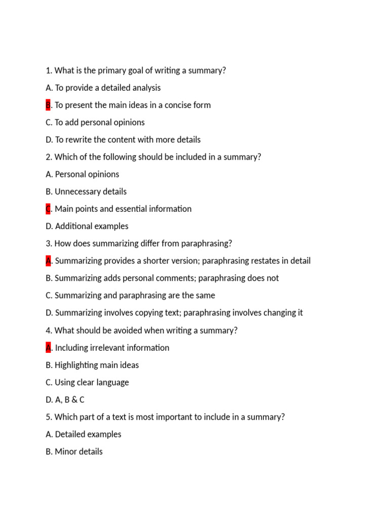 Viết 1 bài 2 Summarising ( (Gốc) ) | PDF