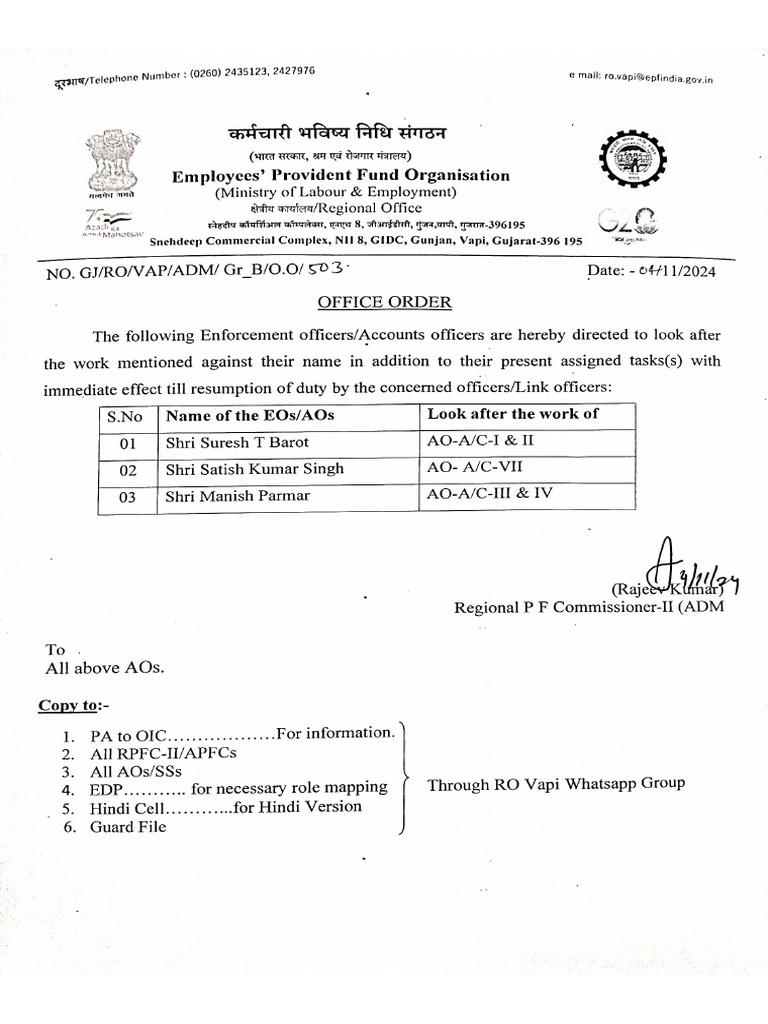 Office Order 503 | PDF