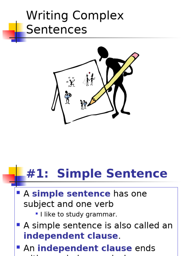 Writing Complex Sentences | PDF | Linguistics | Language Mechanics