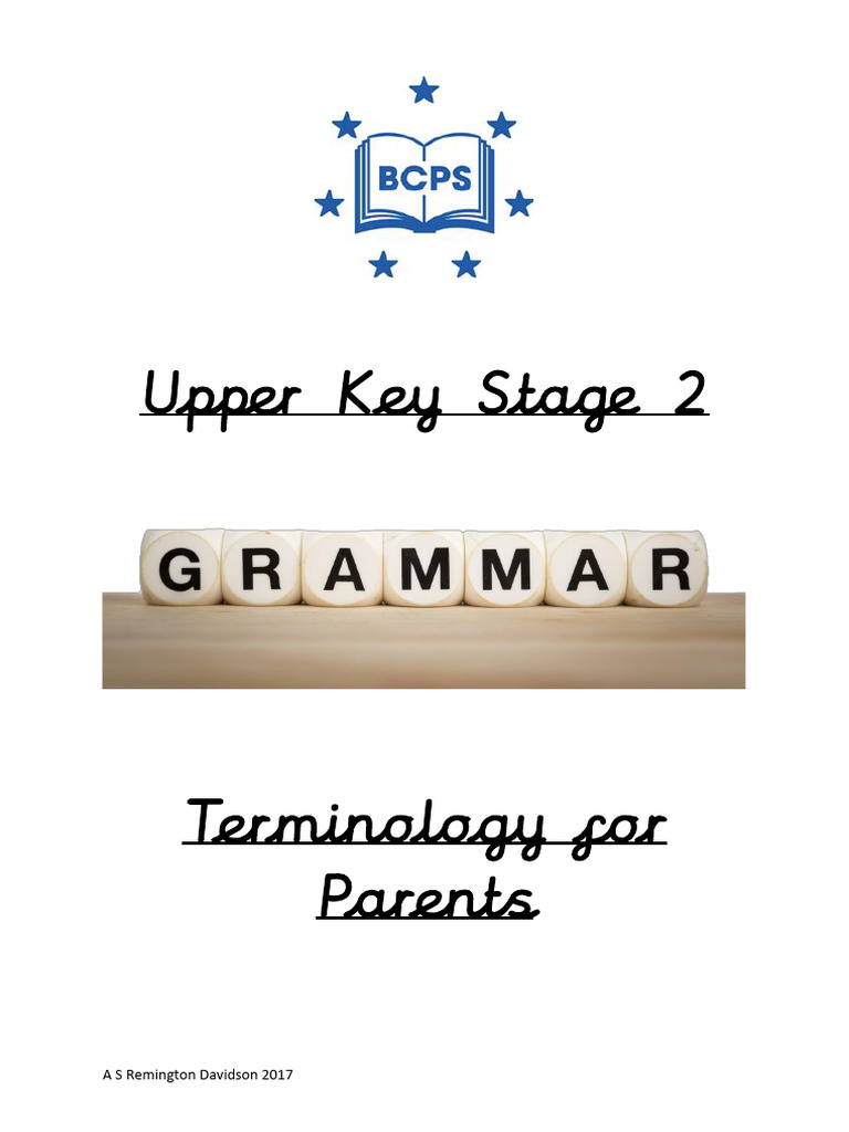 UKS2 Parents Grammar Cheat Sheet ALPHABETICAL | PDF | Verb | Bracket