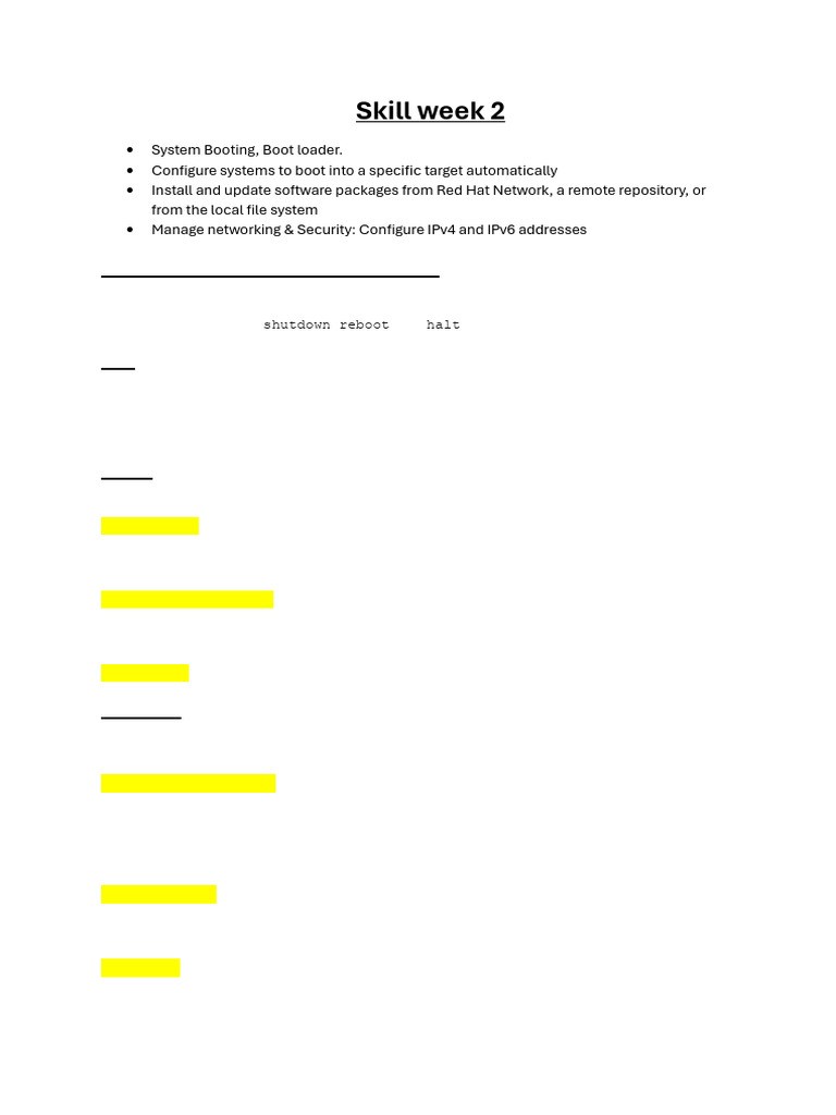 Skill Week 2 | PDF | Booting | System Software