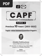 CAPF 2024 Paper-1 Answer Key Set A | PDF