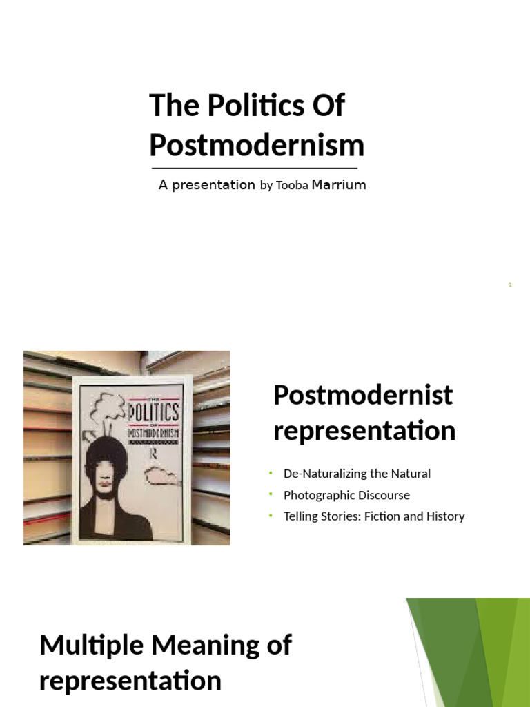 Politics of Postmodernism | PDF | Postmodernism | Reality