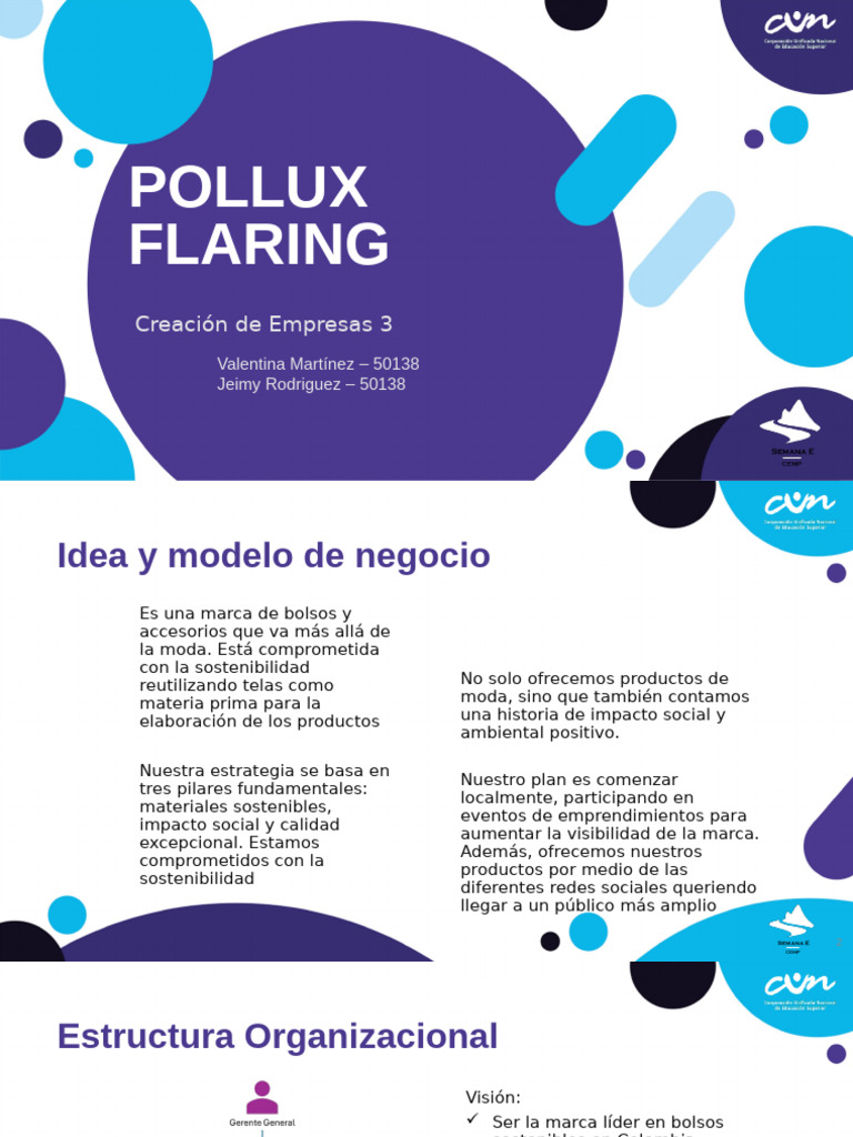 Plantilla Pitch - Pollux Flaring | PDF | Business | Sustentabilidad