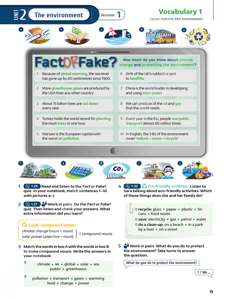 Eco-Friendly Activities & Climate Change Quiz | PDF | Climate Change | Greenhouse Effect
