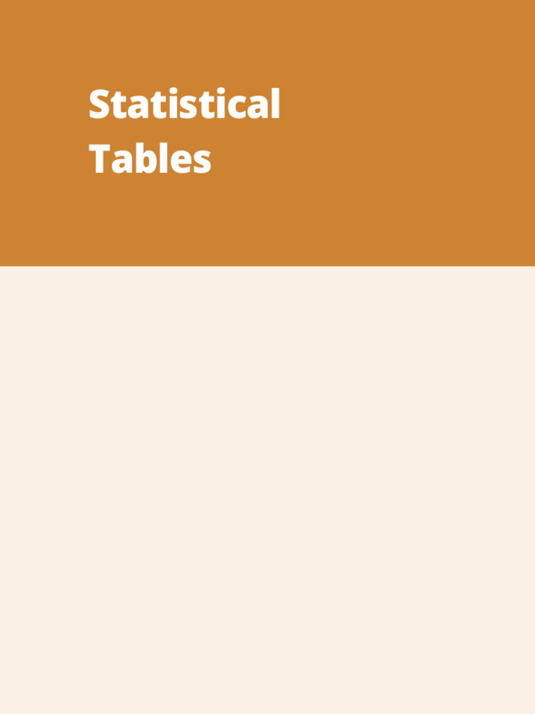 Statistical Tables | PDF | Gross Domestic Product | Index (Economics)