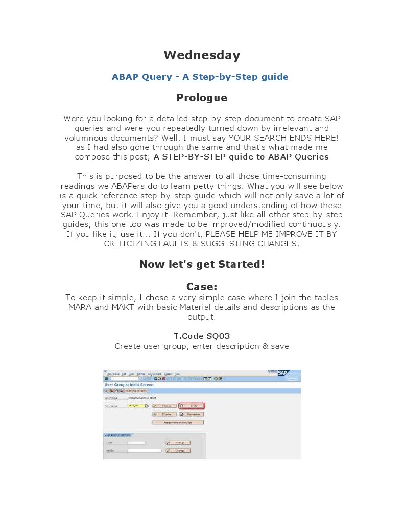 Abap Query | PDF | Software Engineering | Computer Programming