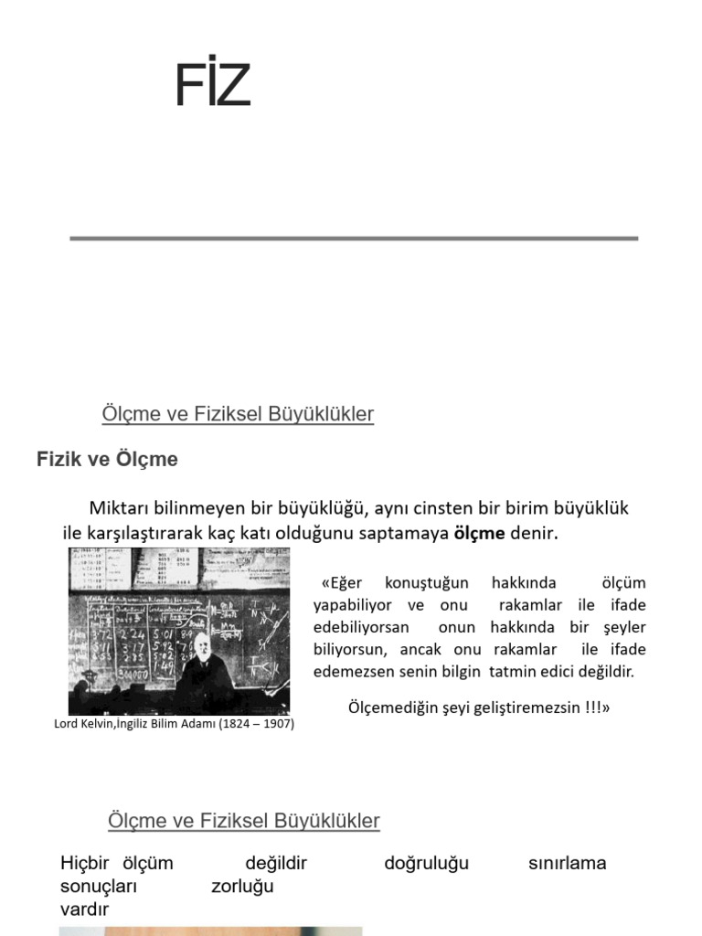 Fiz101 1.hafta | PDF