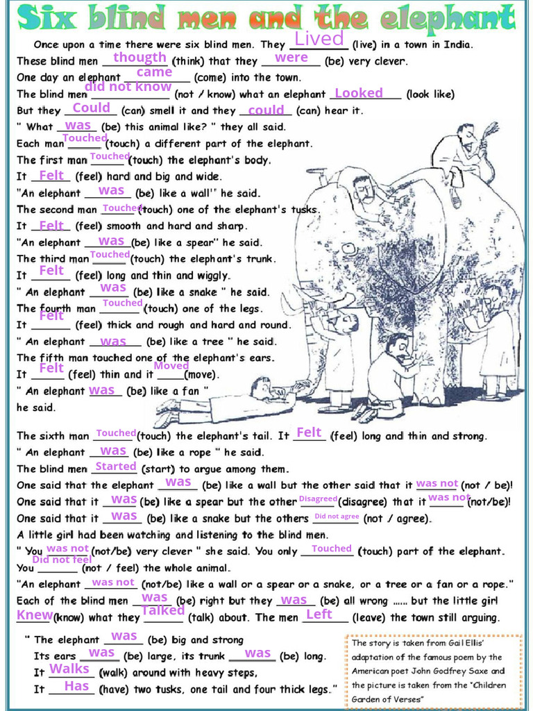 Ingles 1 - 08 - Six Blind Men | PDF