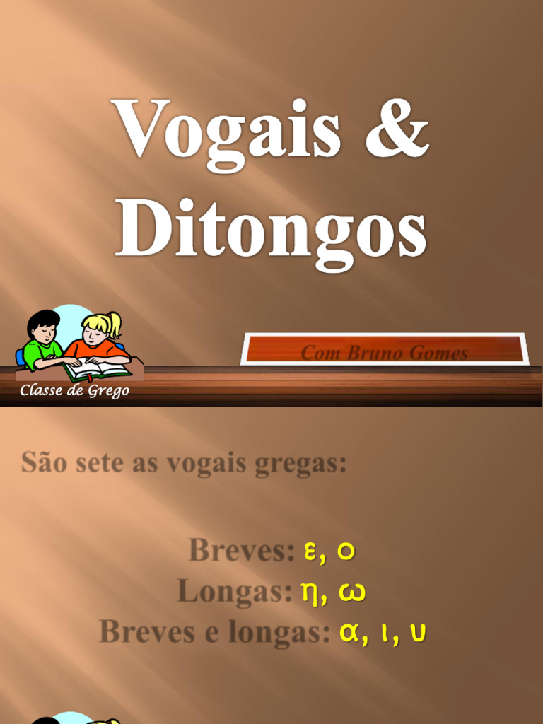 Vogais e Ditongos | PDF