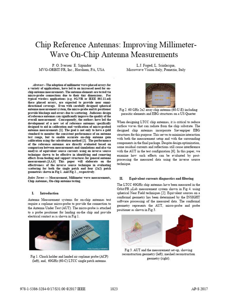 Chip Reference Antennas: Improving Millimeter-Wave On-Chip Antenna ...