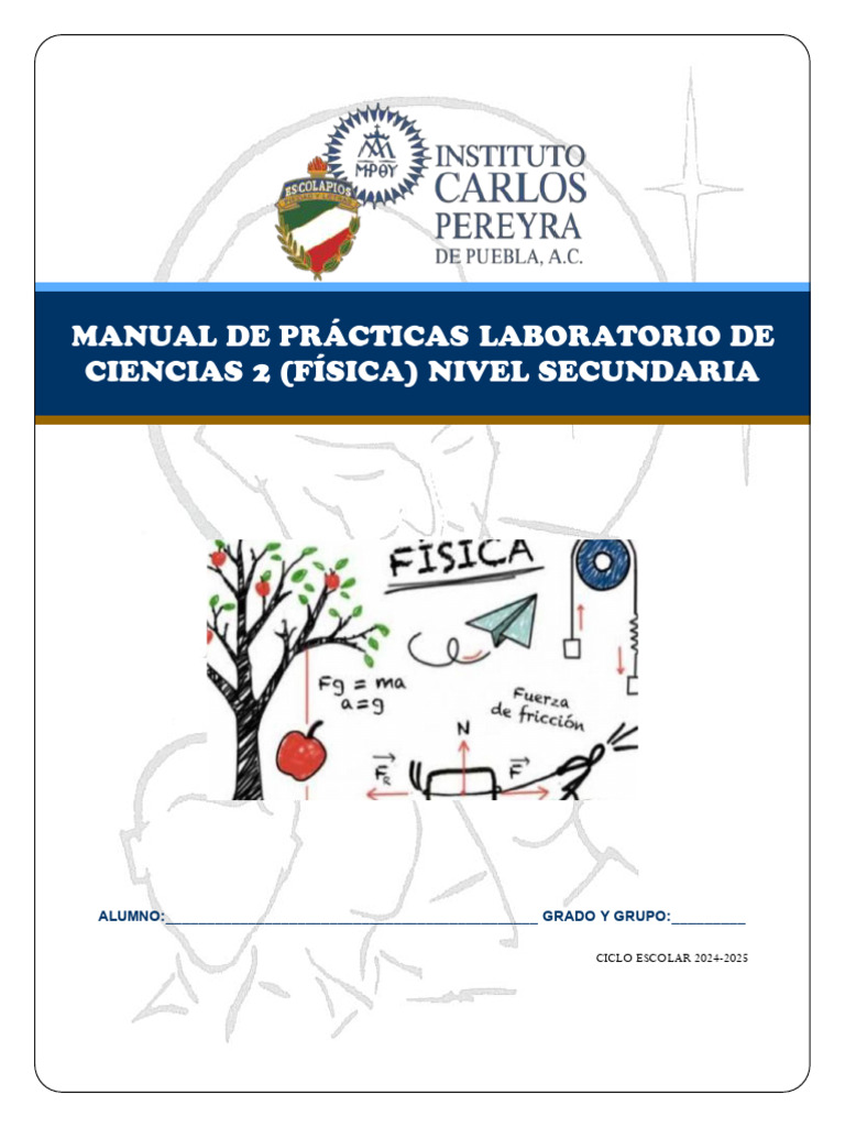 Manual Prácticas Física Secundaria 2024-2025 | PDF | Laboratorios | Science