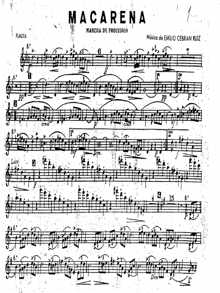 MACARENA (E.Cebrian, Original) | PDF