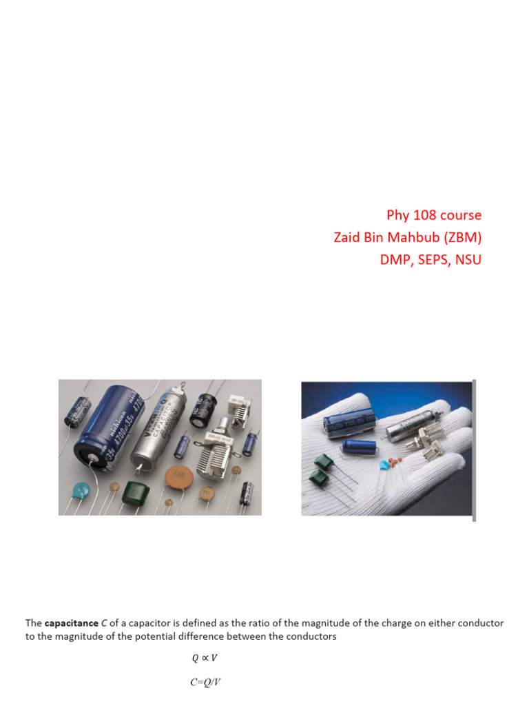 Capacitance_1 | PDF | Capacitor | Dielectric