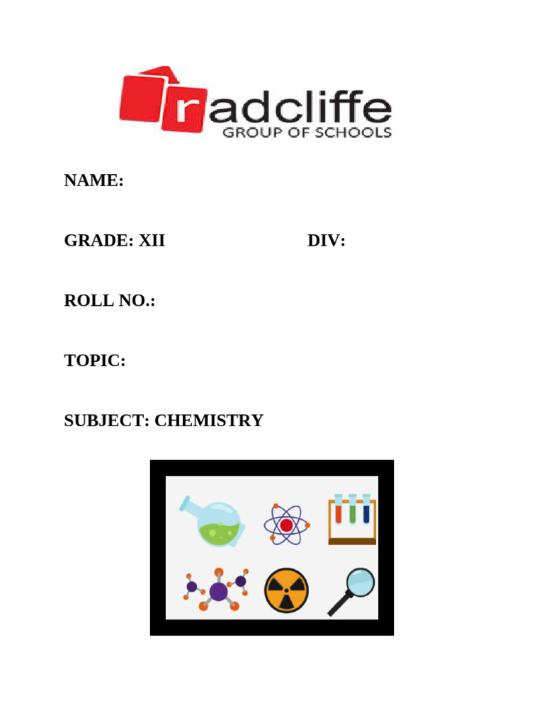 Chemistry Investigatory Project Certificate and Acknowledgement 12 ...